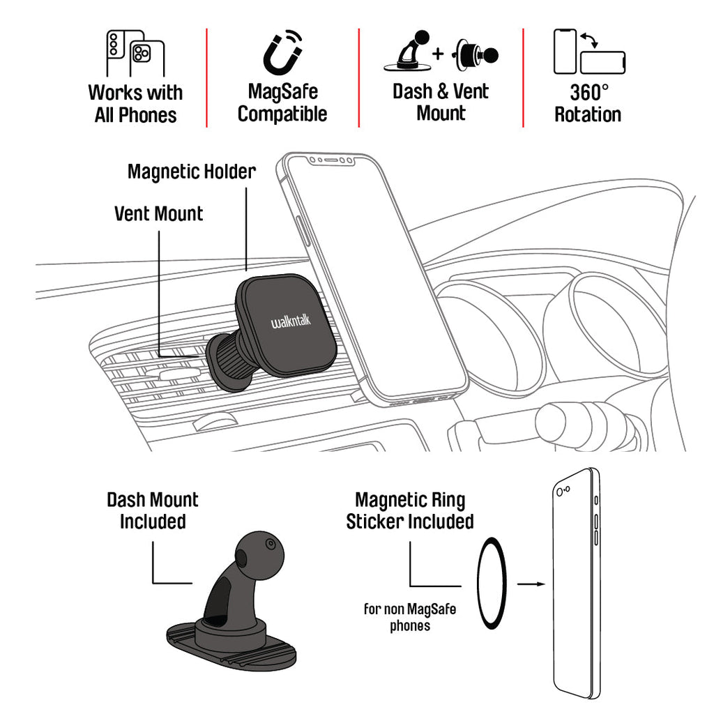 Magnetic Phone Mount – WalknTalk