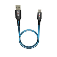 3m Long Blue Braided USB C Cable | Walkntalk